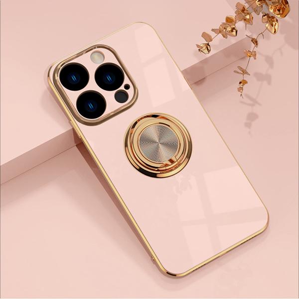 商品名: aowner iPhone 14 Pro用ケース リングホルダー付き 360度回転可能 磁気キックスタンド サポート カーマウント スリム 耐衝撃 レディース メンズ iPhone 14 Pro 6.1インチ用保護ケース ライトピ...