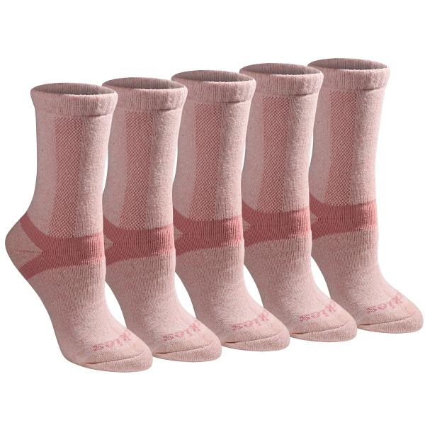 商品名:  Dickies Women's Max Cushion Non-Binding Crew Socks, Available in 3, Pink Comfie (5 Pairs), Mediumブランド: Dickies商品サイ...
