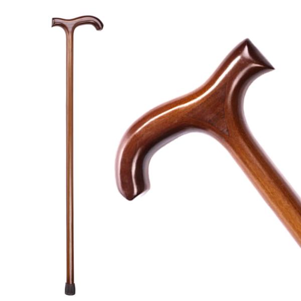 商品名: CIYSHO(シーショ) 木製ウォーキング杖 男女兼用 - 36インチ ワンピース木製杖 ラバーチップ付き 人間工学に基づいた木製ウォーキングスティック 高齢者 父 母 友人 (ブラウン) CIYSHO Wooden Walkin...