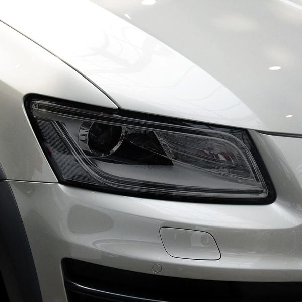 商品名: Audi Q5 8R SQ5 2008-2017 2 個車のヘッドライト保護フィルムスモークブラックティントラップビニール透明 TPU ステッカー Fit for Audi Q5 8R SQ5 2008-2017 2 Pcs Ca...