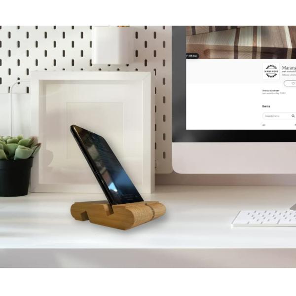 商品名:  Wooden Cellphone Stand Holder, Eco-Friendly Universal Portable Sturdiness Holder for Desktopブランド: Generic高さ: 12.3c...