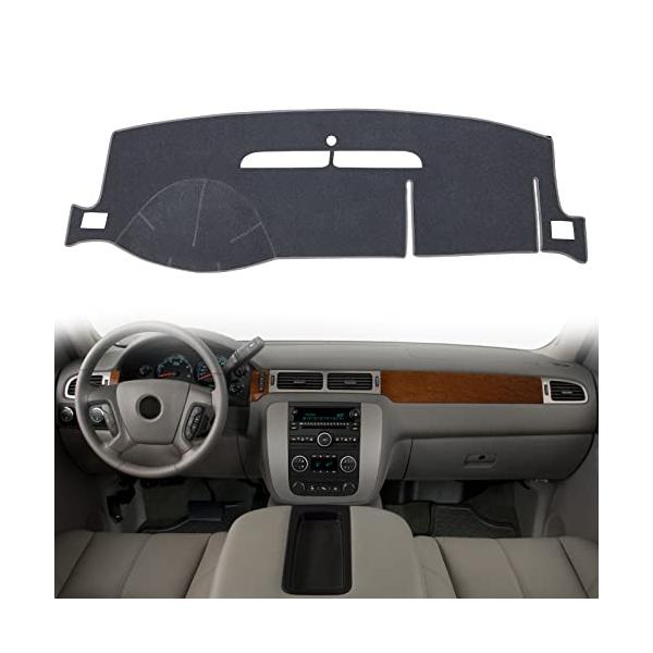 商品名: HanLanKa ダッシュカバーマット 2007-2014 GMC Yukon Sierra SLT Denali 2007-2013 シボレー シルバラード 1500 2500HD 3500HD LTZ/Avalanche/Su...
