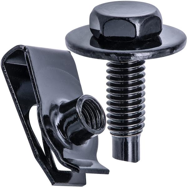 商品名:  Rexka 15 Sets M6-1.0 X 20mm Hex Head Body Bolt Screw U Nut Kit for GM Jeep Chrysler Chevy Ford Nissan - Multipurpo...