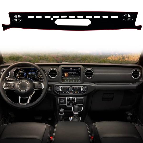 商品名:  KEEGTBOX Dash Mat Cover Custom Interior Center Console Compatible with Jeep Wrangler SUV 2018 2019 2020 2021 2022 ...