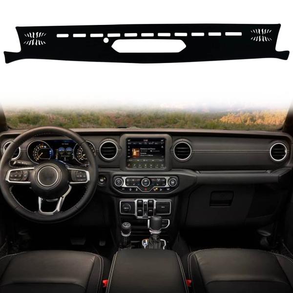 商品名:  KEEGTBOX Dash Mat Cover Custom Interior Center Console Compatible with Jeep Wrangler SUV 2018 2019 2020 2021 2022 ...