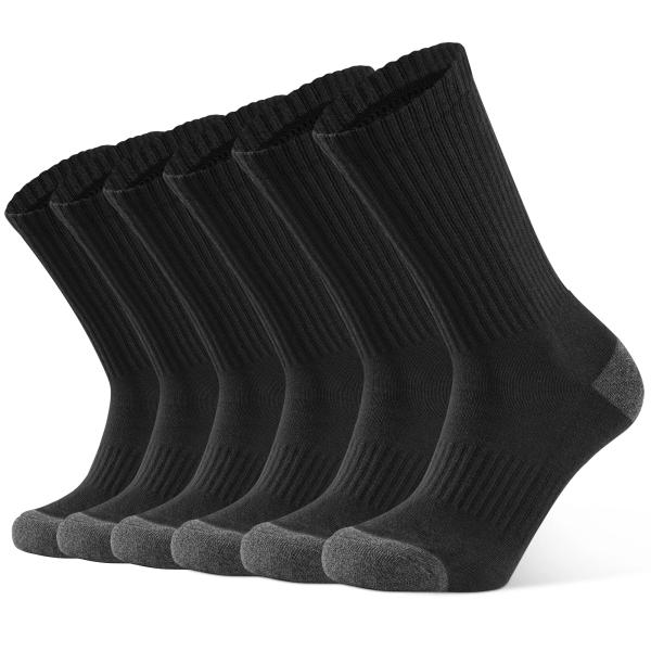 商品名: [FUFSAWS] Closemate 6 Pares Calcetines Deporte Hombre Transpirables Atl〓ticos Coj〓n Engrosado Algod〓n Acolchados Ca...