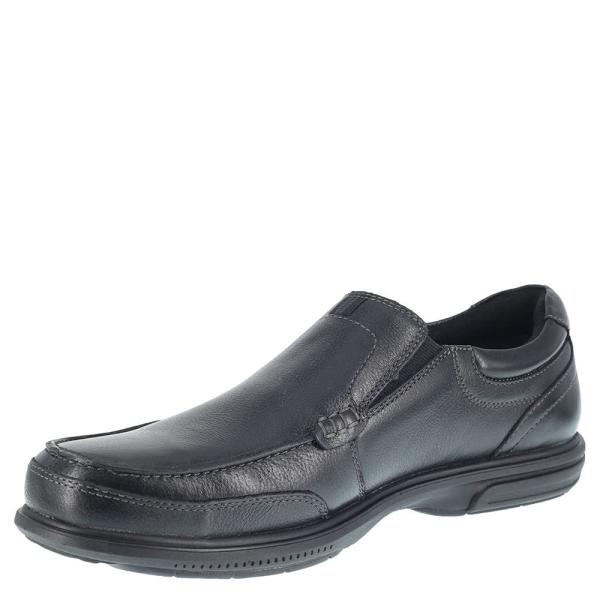 商品名: WARSON REEB スリッポン オックスフォード、FE2020, ブラック///ホワイト, 10.5 US Wide Florsheim Work Loedin Slipon Mens Oxford 105 2E US Bla...