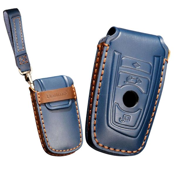 商品名:  KUNIO Car Key Fob Cover Case Fit for BMW F10 X3 F30 3 Series Key Protective Cover Keychain Leather Key Holder 4 Bu...