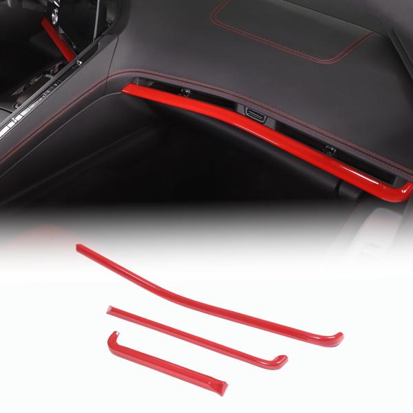 商品名:  CHEAYAR Control Dashboard Cover Trims Compatible with Chevrolet Corvette C8 Stingray 2020-2023,ABS Console Dashboa...