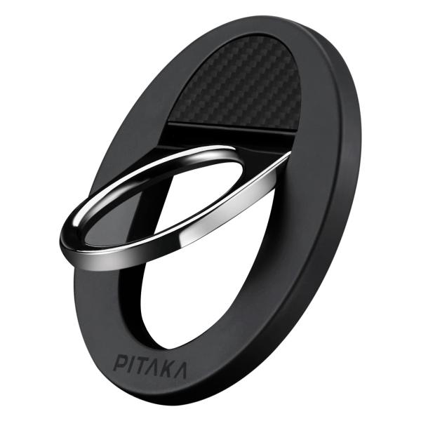 商品名:  PITAKA Phone Ring Holder Magnetic Phone Grip Compatible with MagSafe Ring for iPhone 15/14/13/12 [MagEZ Grip, Blac...