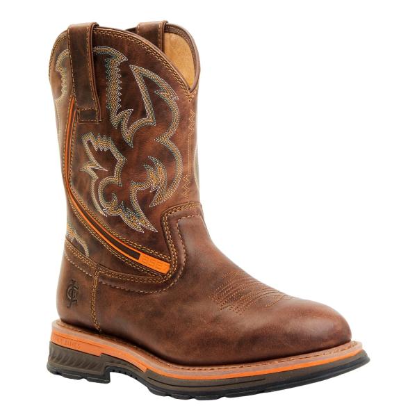 商品名: Cody James メンズ ディスラプター Tyche Chill Zone ソフトプルオン ワークブーツ ラウンドトゥ - BCJ00R0W42, ブラウン, 10.5 Cody James Men's Disruptor T...