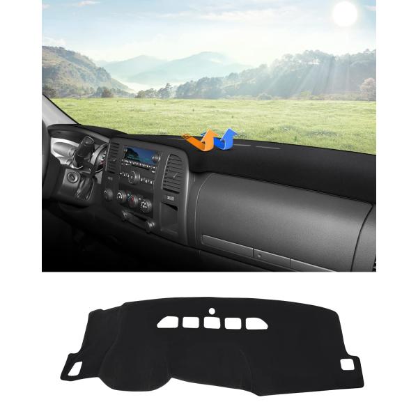 商品名:  Autorder Dashboard Cover Mat for 2007-2013 Chevy Chevrolet Silverado/GMC Sierra with Two Glove Boxes Accessories D...