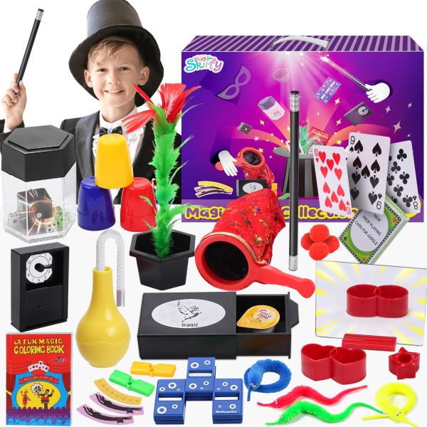 商品名:  Skirfy Magic Kit-75+ Magic Tricks for Kids Age 6-8,Perfect Magic Toys for Kids,Featuring with Floating Vase,Double...