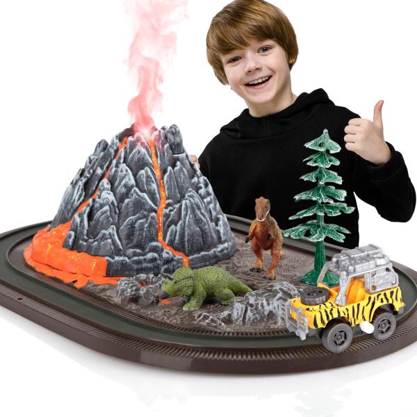 商品名:  ArtCreativity Volcano Dinosaur Playset for Kids, Mist Spouting Volcano Play Set, Dinosaur Toys for Boys, Volcano S...