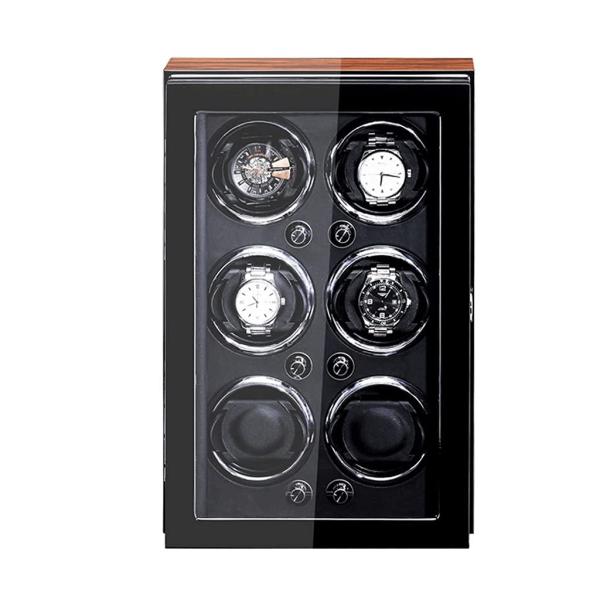 商品名:  Luxury Wooden Watch Winder Box Motor Shaker Holder 6Slots Storage Boxes Automatic Mechanical Watches Winding Machi...