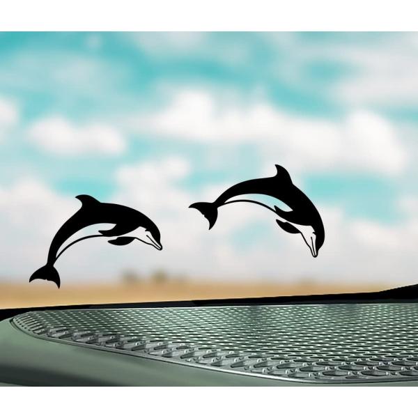 商品名:  Pack of 2 Cute Dolphins Diving Vinyl Decal Sticker Waterproof 3 Inches Salt Life Decals for Cars Vehicles Rear Fro...