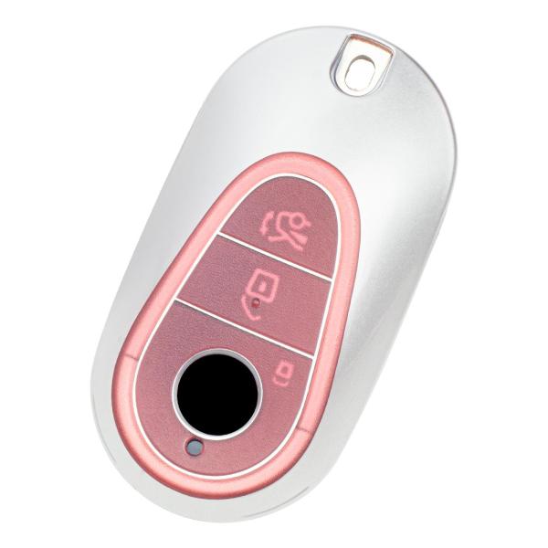 商品名: TANGSEN スマートキーフォブケースカバー メルセデスベンツ 2020 2021 2022 Sクラス Gクラス Eクラス 3ボタン キーレスエントリーリモコン TPU 透明 つや消しキーシェル TANGSEN Smart Ke...