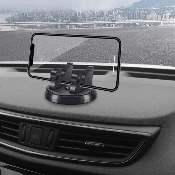 商品名: Smeyta ダッシュボード 携帯電話ホルダー 車用 縦 横 360回転 車載用携帯電話ホルダー iPhone Samsung Androidスマートフォン GPSデバイス対応 様々なダッシュボード用 (1個、ブラック) Smey...
