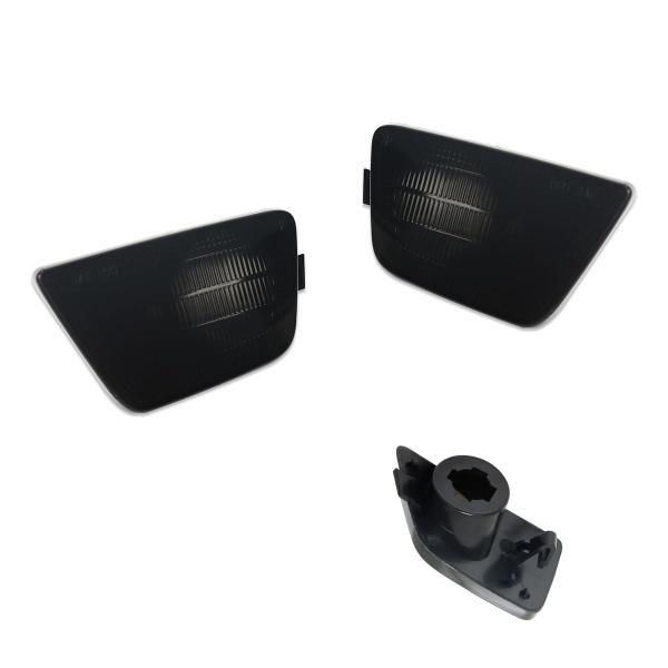 商品名: ADIIL スモークフロントバンパーサイドマーカー ライトハウジングキット 2011-2015 Chevy Cruze用 ADIIL Smoked Front Bumper Side Marker Light Housing Ki...