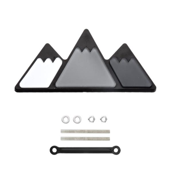 商品名: Yonput 3色グリルバッジロゴデコレーション 自動バッジ Tacoma 4Runner用 ピックアップグリル3色ラベル 3.9インチ x 1.7インチ 三角形センターグリッドアクセサリー (トライアングル-ホワイト グレー ブ...