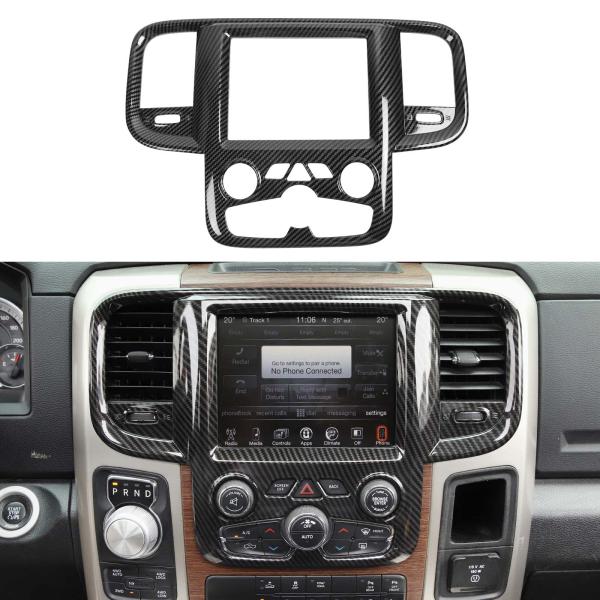 商品名:  HTHE Dashboard Frame Cover Trim Central Control Navigation Screen Trims Compatible with Dodge RAM 1500 2500 3500 2...