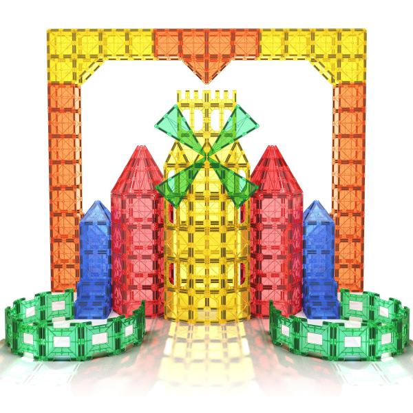 商品名:  Magnetic Tiles Building Blocks, STEM Toys for 3+ Year Old Boys Girls, Montessori Toys for Kids Sensory Educational...