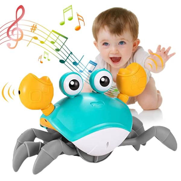 商品名:  Crab Toys for 1 2 3 4+ Years Old Boys Girls,Sensory crawling crab baby toy with LED Light and Music,Birthday Gifts...