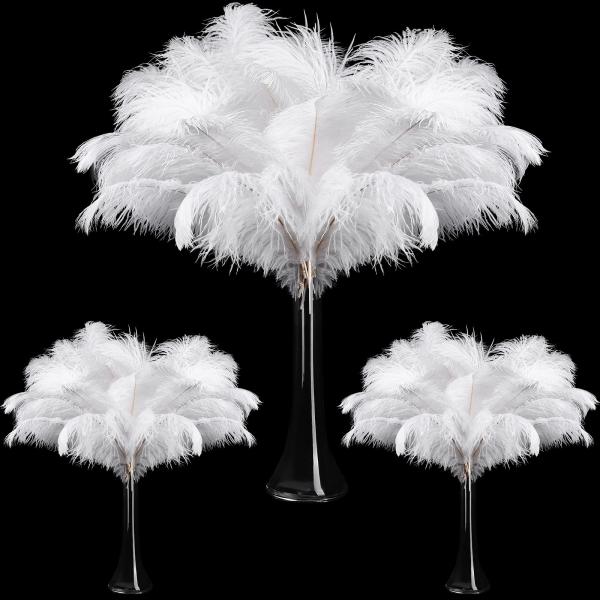 商品名:  Maitys 90 Pcs Large Natural Ostrich Feathers Bulk 14-16 Inch (35-40cm) 12-14 Inch (30-35cm) 10-12 Inch (25-30cm) O...