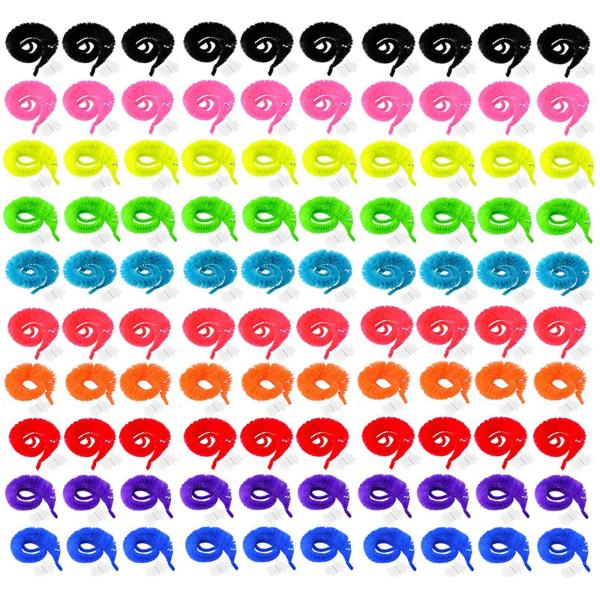 商品名: RWHXRWY マジックワームおもちゃ 100個 10色 ひねるみワーム ひねるみワーム カーニバル キッズパーティーの記念品に RWHXRWY 100 Pieces Magic Worms Toys 10 Colors Wigg...