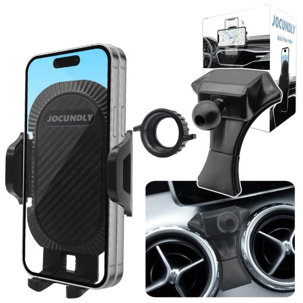 商品名: JOCUNDLY 車用携帯電話マウント 2015-2020 メルセデスベンツ GLAクラス 2017-2019 CLAクラス [厚いケース対応] 携帯電話ホルダー セルナビゲーションブラケット エアベント オートアクセサリー クレ...