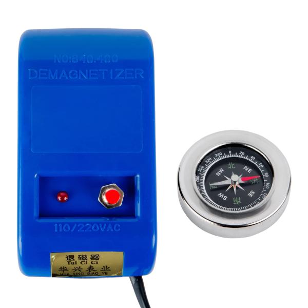 商品名: Boaieirsa 電気消磁工具 + コンパスセット 時計消磁器 時計修理用 ABS + 電子部品素材 (米国プラグ), ブルー, S Boaieirsa Watch Demagnetizer Tools + Compass Se...