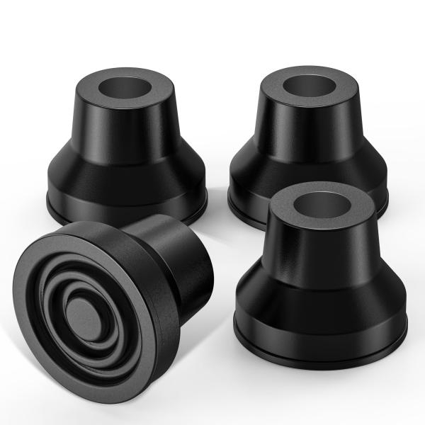 商品名:  Jellas Quad Cane Tips, Walking Cane Tips 1/2 Inch Heavy Duty Replacement Rubber Foot, Walking Stick Accessories fo...