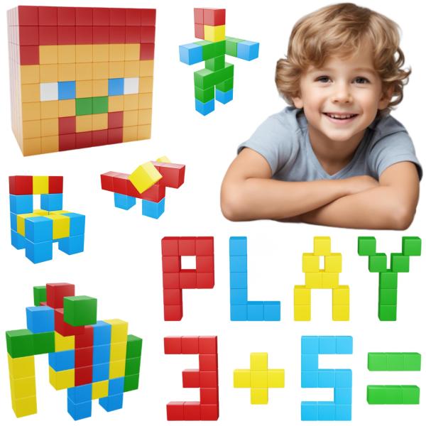 商品名:  Intock Magnetic Blocks, Magnetic Cubes Educational Toys, Improved Award Winning Magnetic Building Blocks for Kids,...