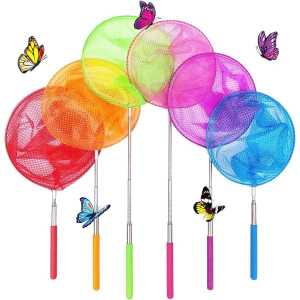 商品名:  6 Pack Telescopic Insect Catching Nets,Butterfly Nets,Fishing Nets,Nature Exploration Toys for Kids Outdoor Playin...