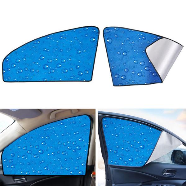 商品名: neynavy サイドウィンドウサンシェード 2個 車の窓用 自動ウィンドウサンシェード プライバシーカーテン 赤ちゃん用 水滴デザイン サンシェード 車の熱遮光とUV保護 (ブルー) neynavy 2 PCS Side Win...