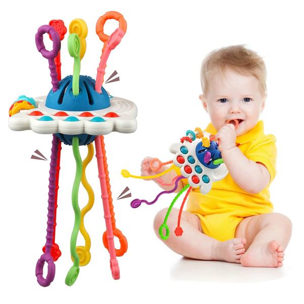 商品名:  Montessori Toys for 1 Year old-Baby Toys 6 to 12 Months Sensory Toys for Toddlers 1-3 Food Pull String Activity To...