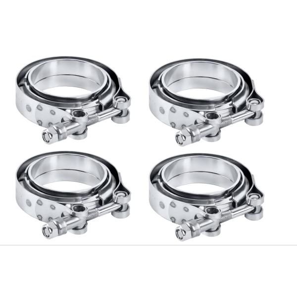 商品名:  V G Parts 4 Pack of 3 Inch V Band Clamps with Flanges Male Female Stainless Steel for Turbo Exhaust Downpipe, Exha...
