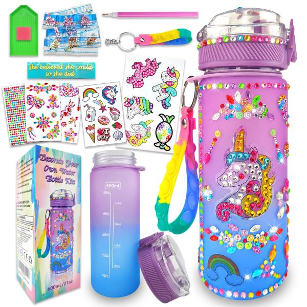 商品名: EDsportshouse Decorate Your Own Water Bottle Kits for Girls Age 4-6-8-10,Unicorn Painting Crafts,Fun Arts and Craft...