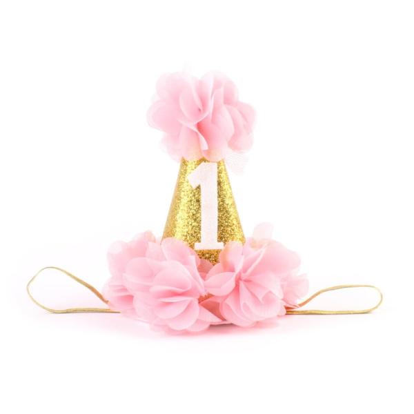 商品名:  KALLORY 1st Birthday Cone Hat Glitter Cone Hat Glitter Birthday Hat Glitter Headband Princess Tiara Hat Birthday C...