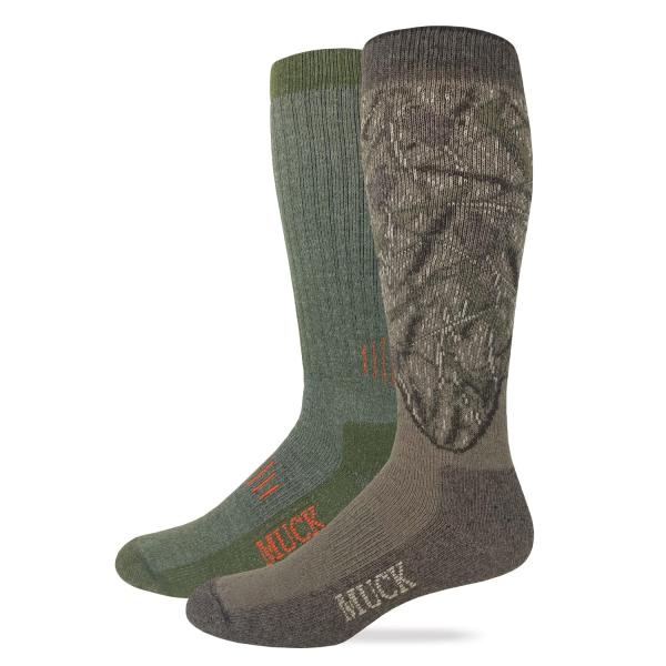 商品名:  Muck Boot Mens Merino Wool Blend Camo Tall Boot Socks 2 Pair Pack (Large, Mocha/Green)ブランド: Muck Boot商品サイズ: Large高...