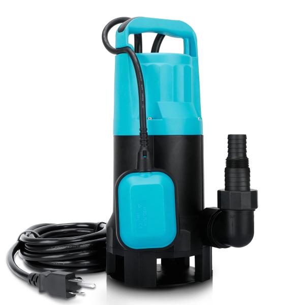 商品名:  BOMGIE 1.3HP 5280GPH Sump Pump with Automatic Float Switch 20ft Power Cord, Submersible Portable Clean/Dirty Water...