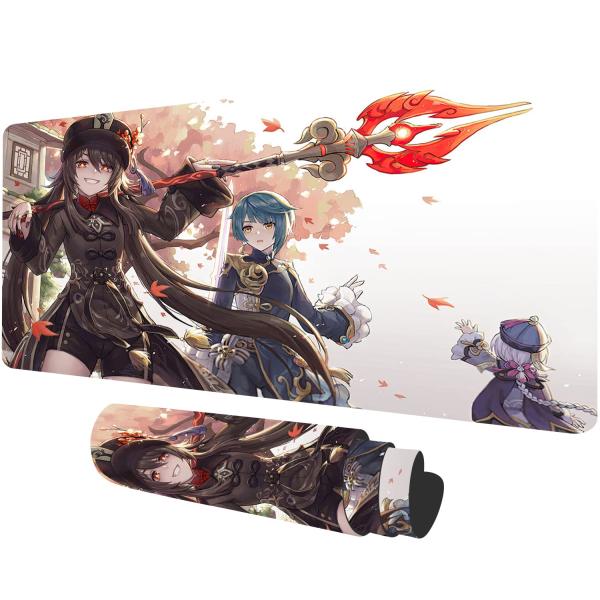 商品名:  Anime Game Play Mat Cute Table Pad Mouse Pad Notebook 23.6x13.7 Keyboard pad and Work mat for Genshin Impact MTG T...