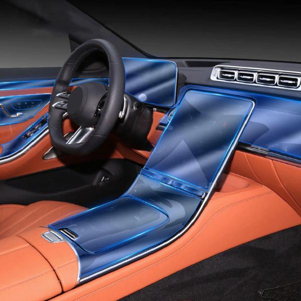 商品名: TURIM メルセデスベンツSクラスS400 S450 S500 2021車内コントローラー用透明薄層保護アンチスクラッチ TURIM for Mercedes Benz S-Class S400 S450 S500 2021 C...