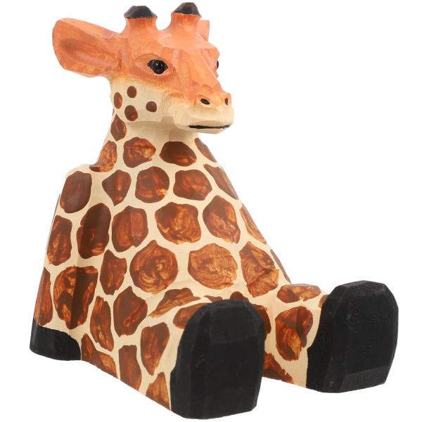 商品名: Beavorty 携帯電話ホルダー キリン 彫刻 木製携帯電話ホルダー 動物の携帯電話とタブレットスタンド 電話充電スタンド キリン 電話 ウッディ 装飾 携帯電話ホルダースタンド レイジーデスク オフィス Beavorty Mo...