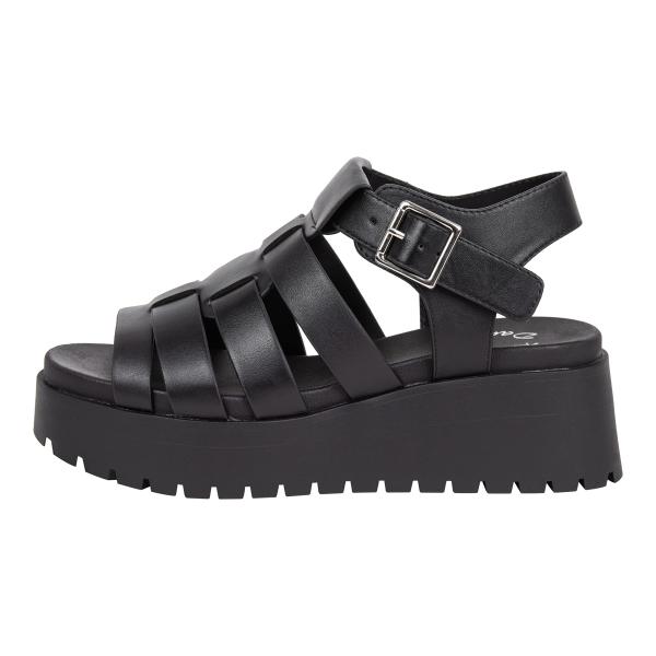 商品名: Kassie Daniela ~ KAROL ~ レディース オープントゥ フィッシャーマン マルチストラップ グラディエーター プラットフォーム ヒールサンダル, ブラック(Black Pu), 10 Kassie Daniel...