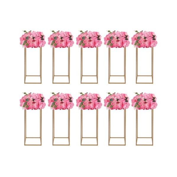 商品名:  10PCS Wedding Flower Stand,Metal Vase Column Stand,Column Vases Wedding Centerpieces for Table,for Wedding Decorat...