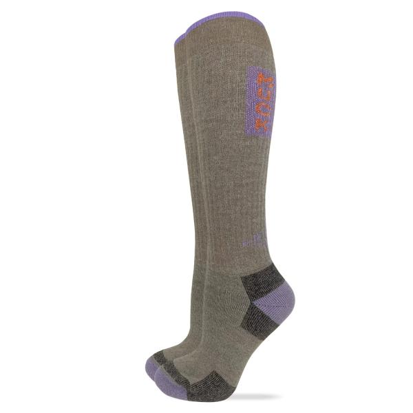商品名:  Muck Boot Ladies Heavyweight Merino Wool Knee High Boot Socks 1 Pair Pack (Taupe/Lilac)ブランド: Muck Boot商品サイズ: Mediu...