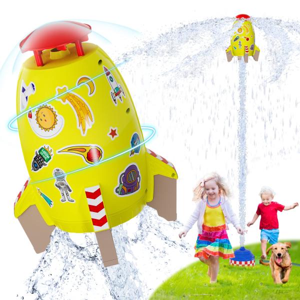 商品名:  Sprinkler for Kids - Water Toys for Kids - Kids Sprinkler Rocket Launcher, Attaches to Garden Hose Splashing Fun T...