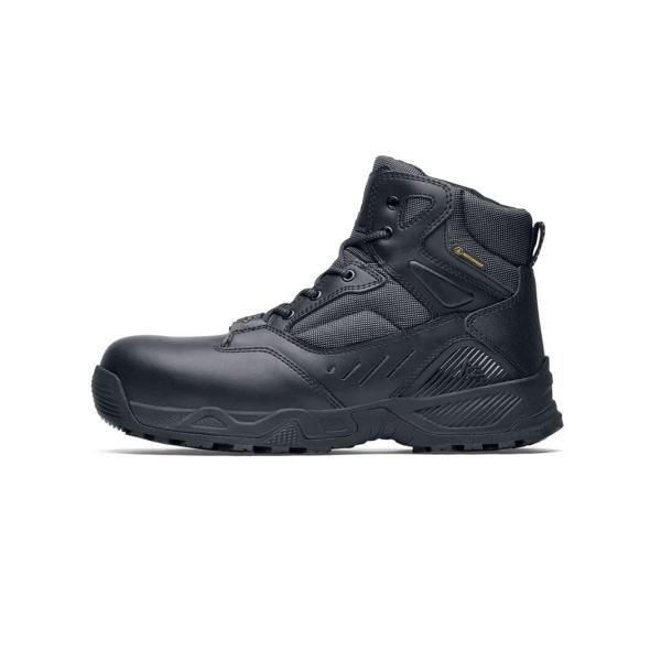 商品名:  ACE Work Boots Defender, Men's 6" CSA Nano Composite Toe (NCT) Work Boots, Slip Resistant, Waterproof, Black, Size...