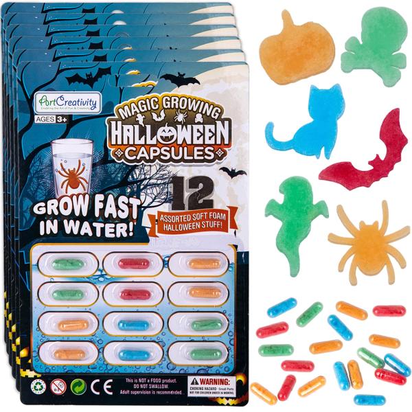 商品名:  ArtCreativity Halloween Magic Growing Capsules, 6 Packs with 12 Expanding Capsules Each, Grow in Water, Cute Color...